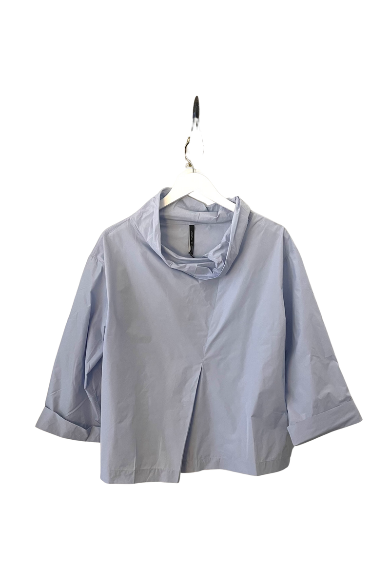 Sky Blue Short Papercrash Popover Top by Peter O. Mahler – PATRICIA